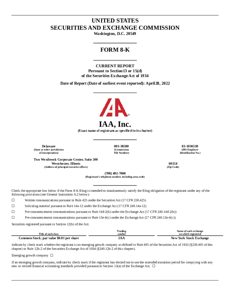 IAA, Inc Doc Template | pdfFiller