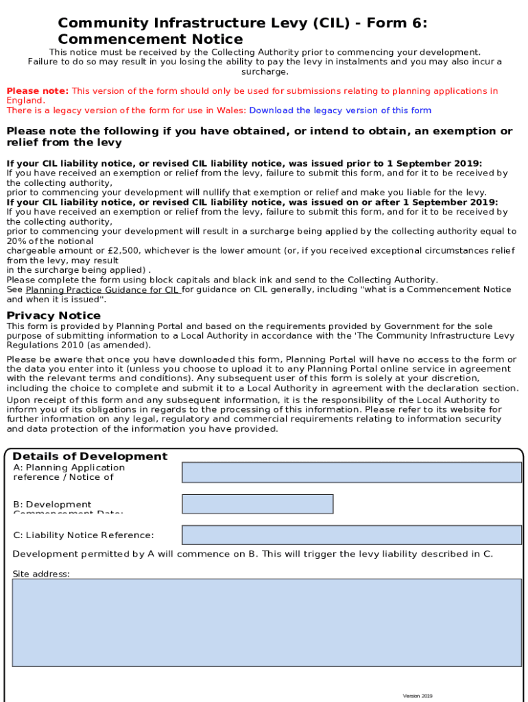 fill.ioCil--6---Commencement-NoticeFill - Free Cil 6 - Commencement ...