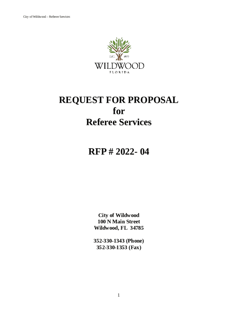Referee Services Doc Template | pdfFiller
