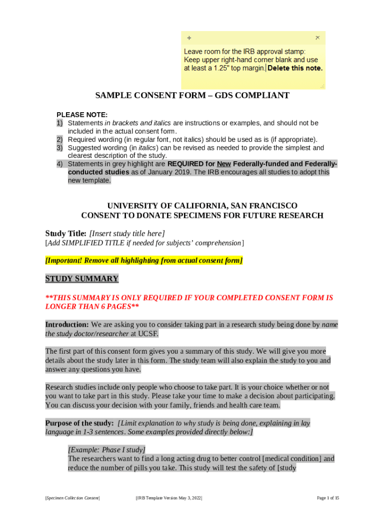 STANDARD CONSENT AT #4 - Human Research Protection Program (HRPP) - irb ucsf Doc Template ...