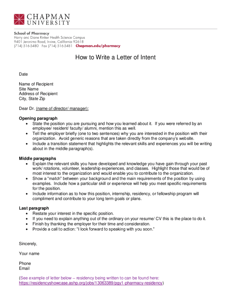 Fillable Online Free Letter of Intent (LOI) Templates and Examples ...