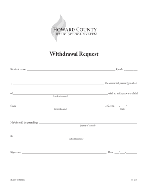 Fillable Online How to write a school withdrawal letter (templates ...