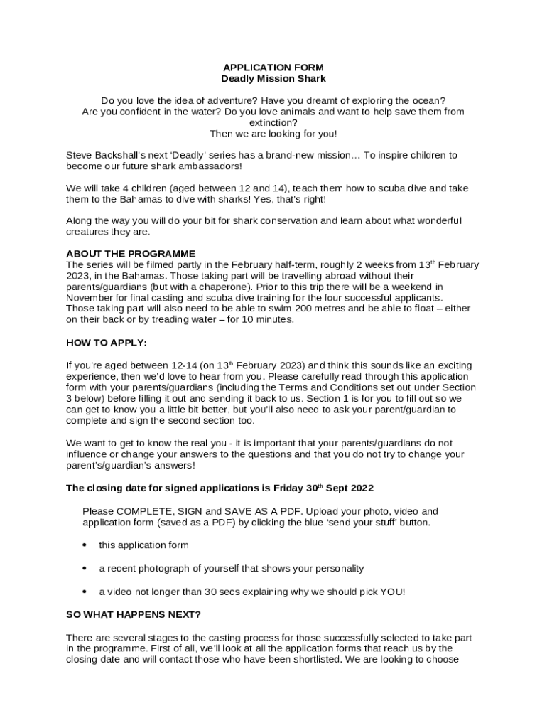 Do you want to join Deadly Mission Shark? - CBBC - BBC Doc Template ...