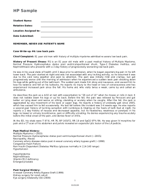 www.pdffiller.com422229246--HP-Sample-HP Sample - medicine yale Doc ...