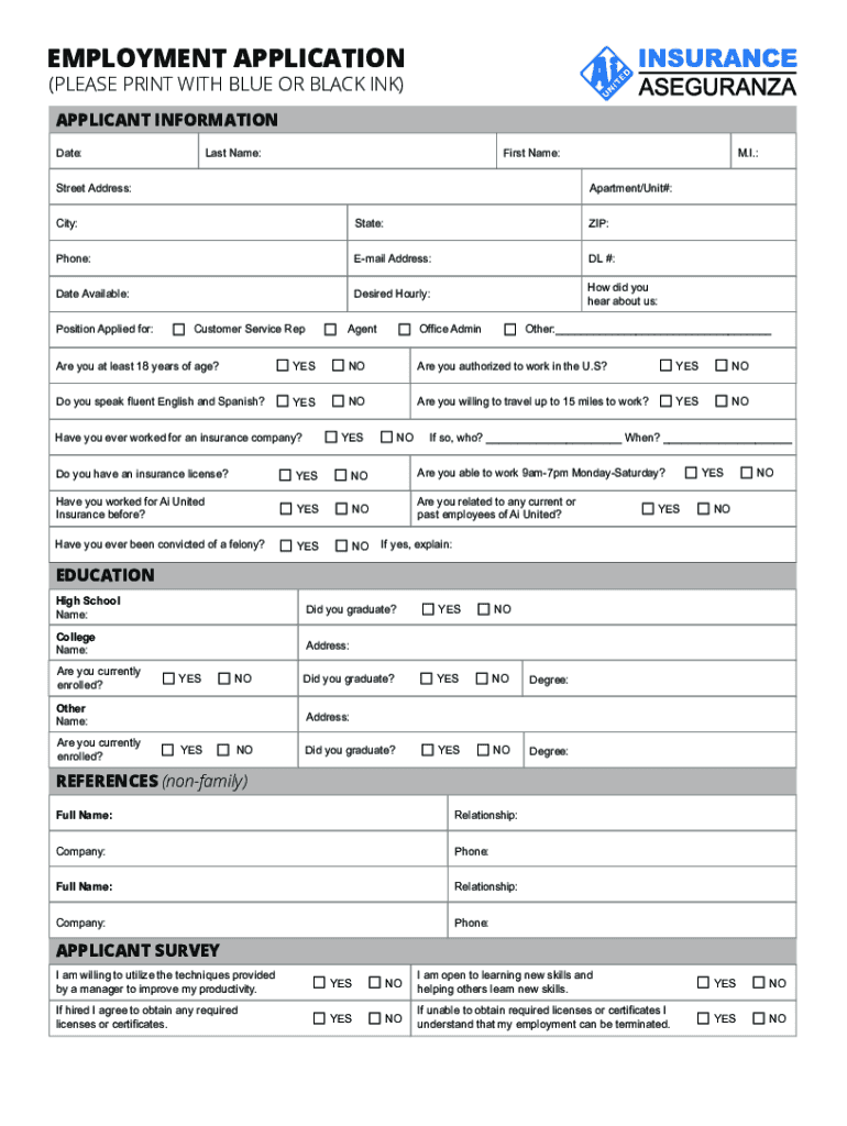 Fillable Online Ai-United-Application Fax Email Print - pdfFiller