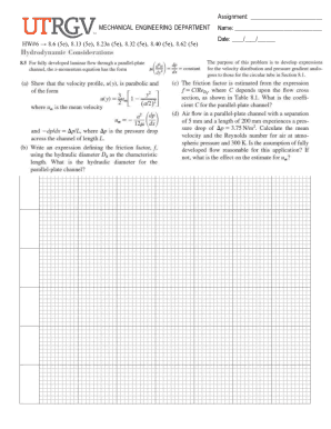 Fillable Online faculty utrgv Assignment: MECHANICAL ENGINEERING ...