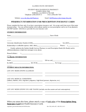 Student Health Services - Illinois State Doc Template | pdfFiller