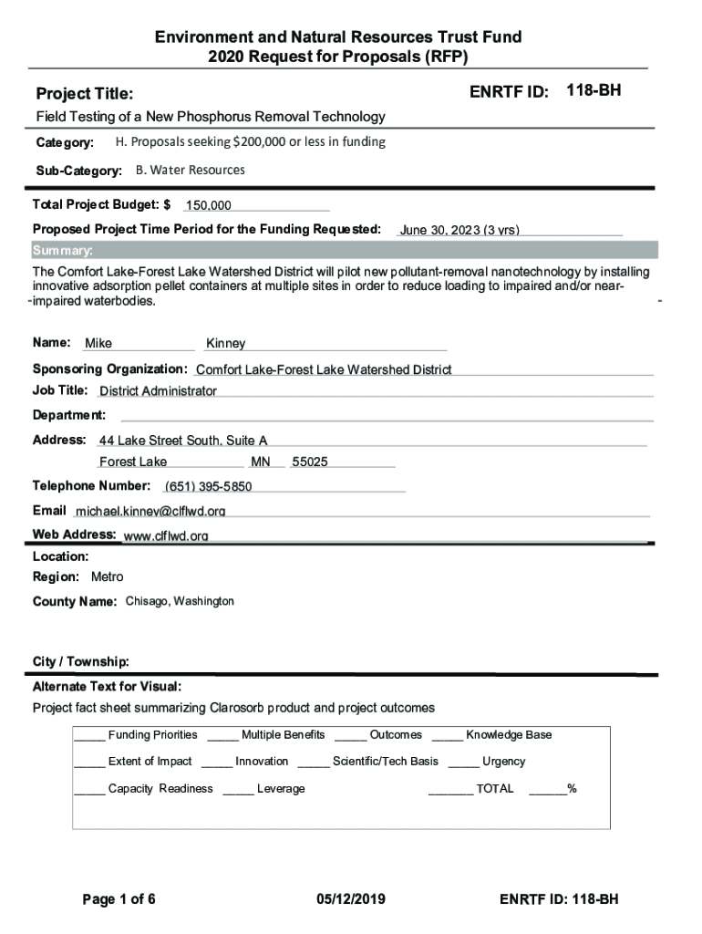 Fillable Online Request for Proposal (RFP) DefinitionRequest for ...