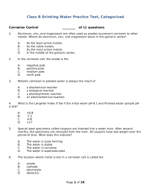 treeo.ufl.edumediatreeoufleduClass C Drinking Water Practice Test ...