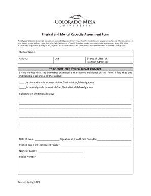 Fillable Online www.sampleforms.comcapacity-assessment-formFREE 11 ...