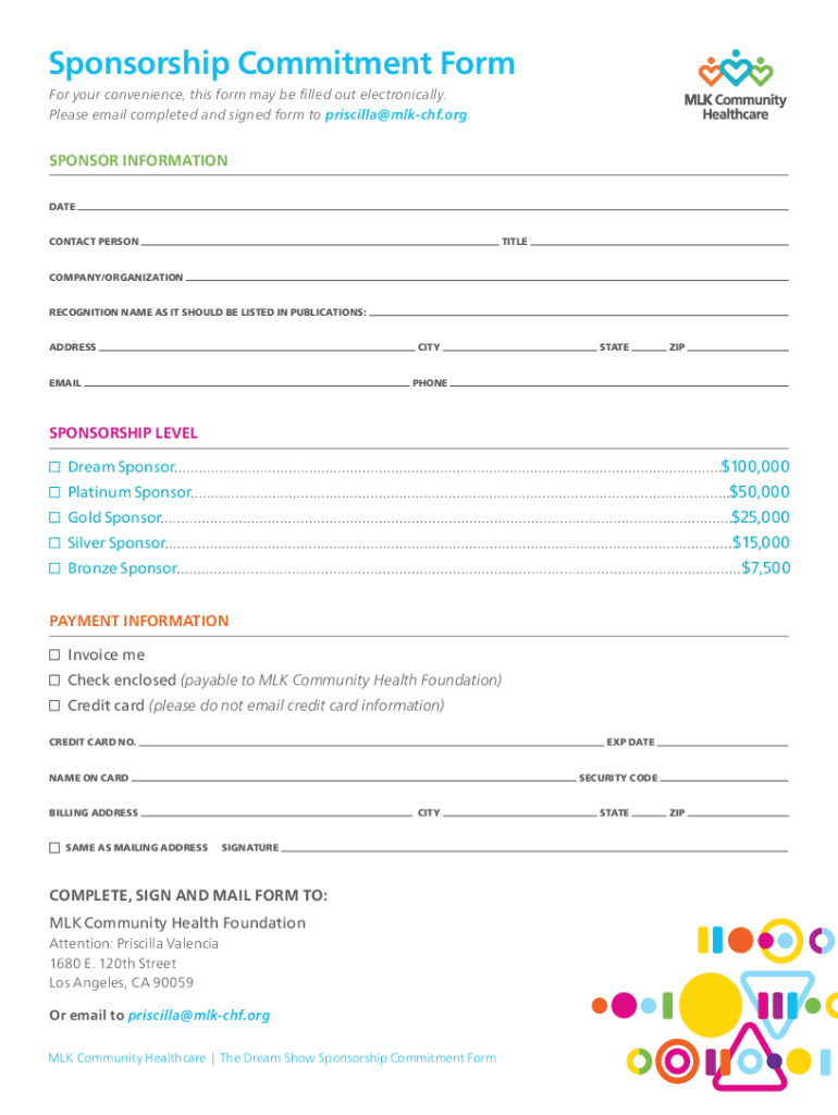 Fillable Online FREE 6+ Sponsorship Request Forms in PDFMS WordSponsorship Request Letter ...