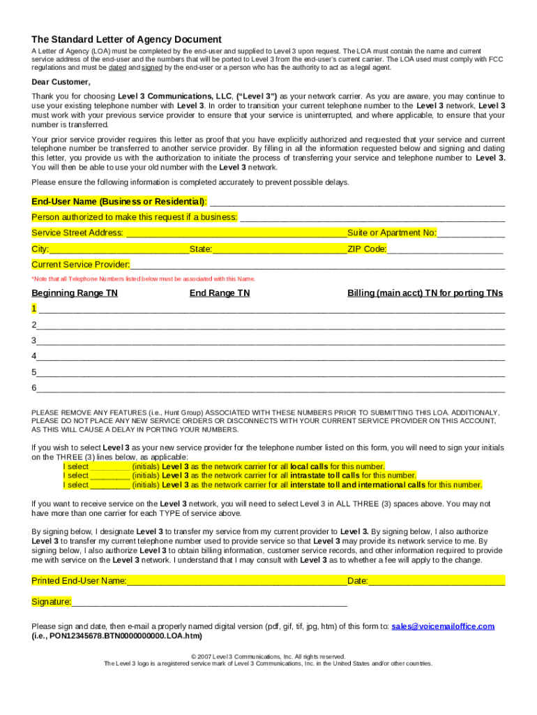 The Standard Letter of Authorization Document - revonix.com Doc ...