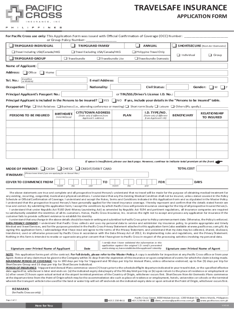 Fillable Online Customer Centre - Forms and Documents - Pacific Cross ...