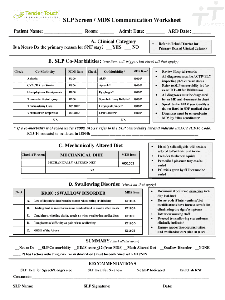 Fillable Online www.asha.orgpracticereimbursementMedicare Coding Rules ...