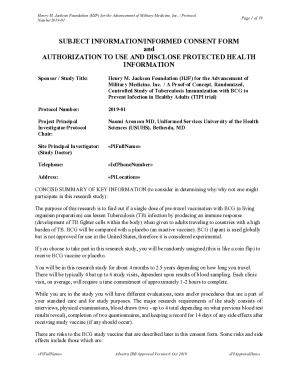 Fillable Online PDF SUBJECT INFORMATION/INFORMED CONSENT FORM and ...