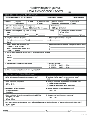 Fillable Online www.dhs.pa.govMedicalHealthy-BeginningsHealthy ...