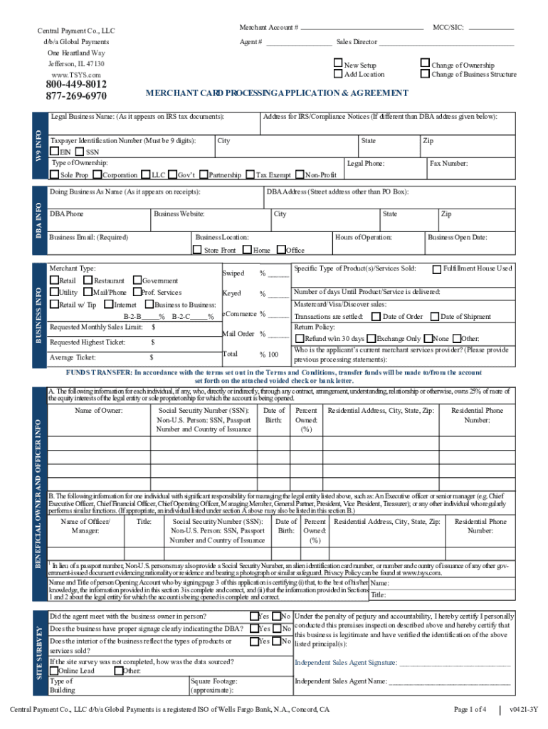 Fillable Online assets.tsys.comAssetsTSYS800 449 8012 MERCHANT CARD ...