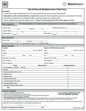 Fillable Online Out-of-Network Claim Form Instructions - MHN Fax Email ...