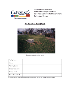 Fillable Online Stormwater BMP Owner Semi-Annual Inspection Form ...