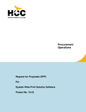 Fillable Online procurement operations Request for Proposals (RFP ...