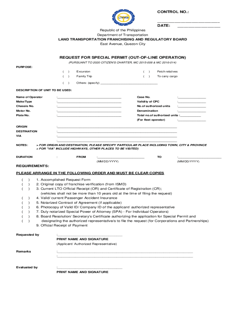 Fillable Online ltfrb.gov.phwp-contentuploadsRepublic of the ...