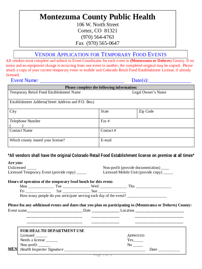 Temporary Food Service Guidance for Food VendorsTemporary Food Events ...