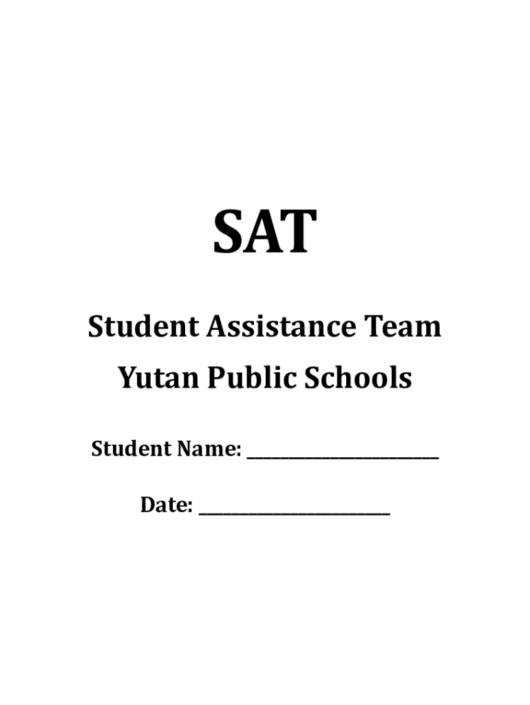 Fillable Online SAT Form Fax Email Print - pdfFiller
