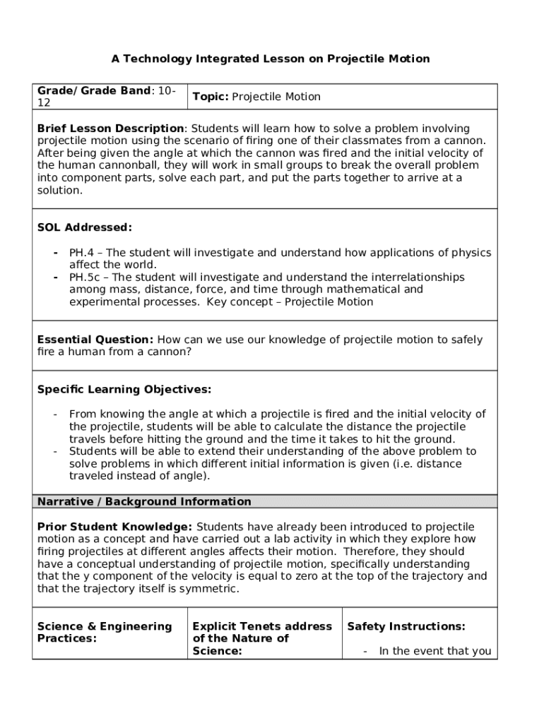 www.lessonplanet.comteachersprojectile-motion-iiProjectile Motion II ...