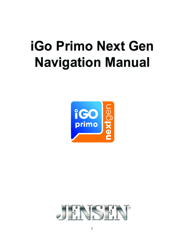 Fillable Online iGO Navigation - IGO Navigation Fax Email Print - pdfFiller