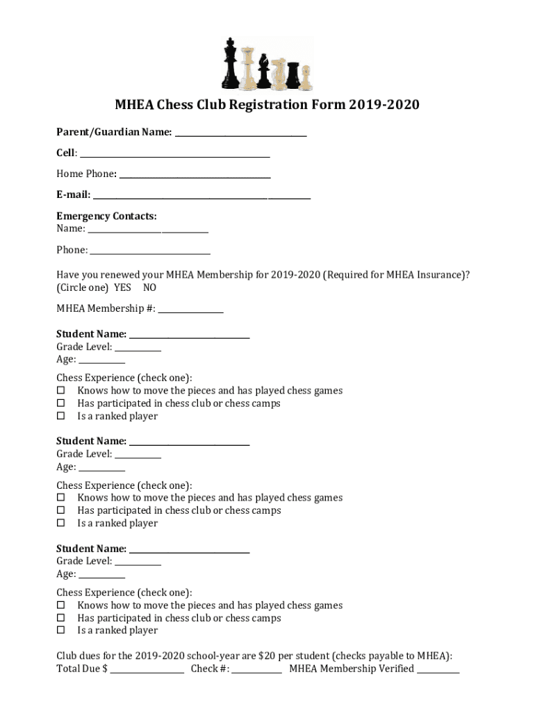 Fillable Online form.jotform.com92274289614162Chess Club Registration ...