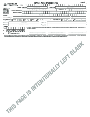 Fillable Online Auto Debit Form - NACH Registration Fax Email Print ...