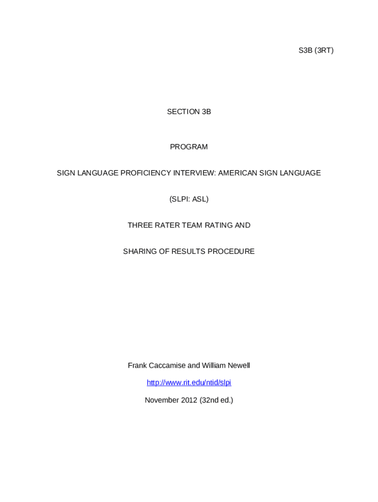 S3B(3RT) - Rochester Institute of Technology Doc Template | pdfFiller