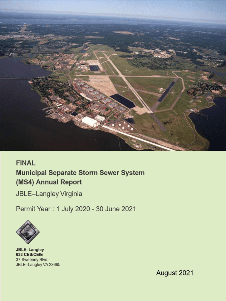 Fillable Online VPDES MUNICIPAL SEPARATE STORM SEWER SYSTEM (MS4 ...