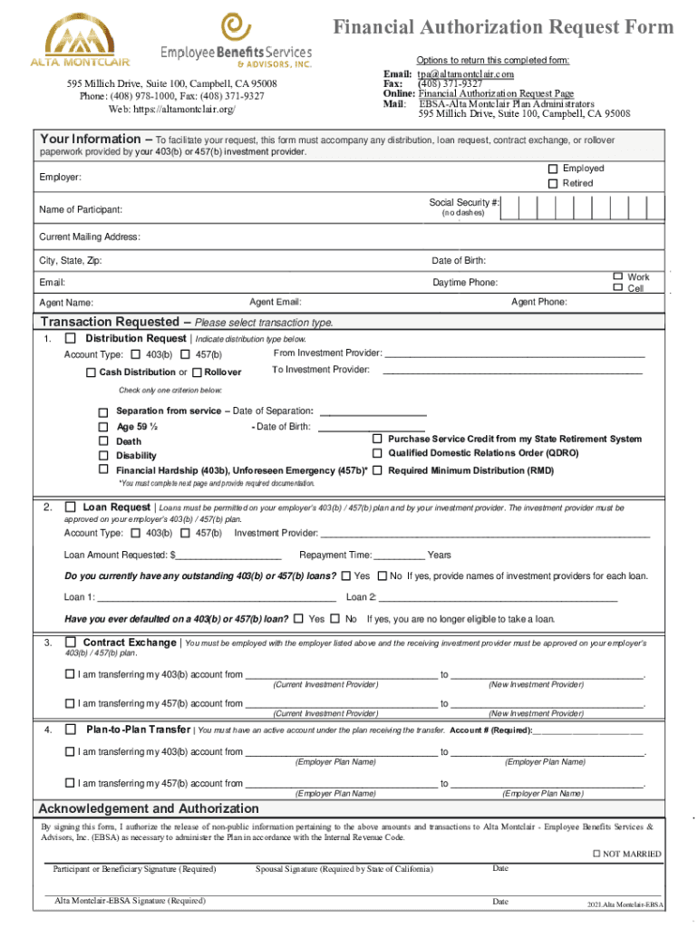 Fillable Online altamain.s3.us-east-1.amazonaws.comCommonAltaFinancial Authorization Request ...