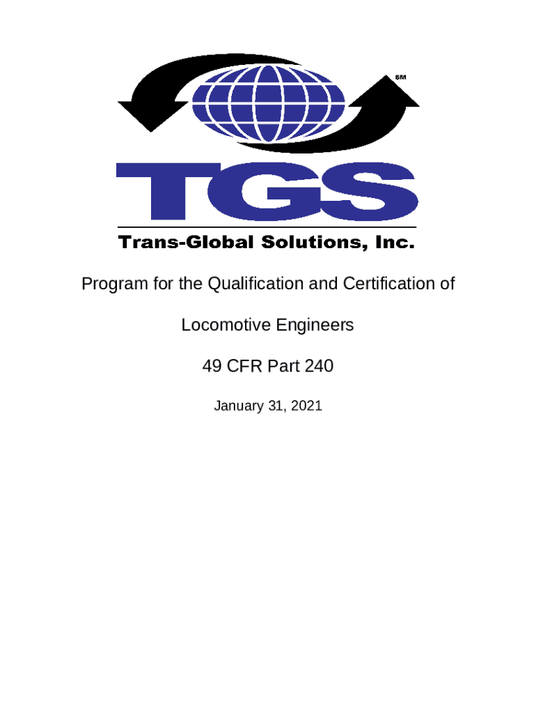 Federal Register :: Qualification and Certification of Locomotive ...