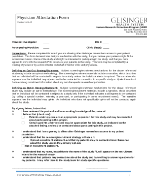 Physician Opt-Out Attestation Doc Template | pdfFiller
