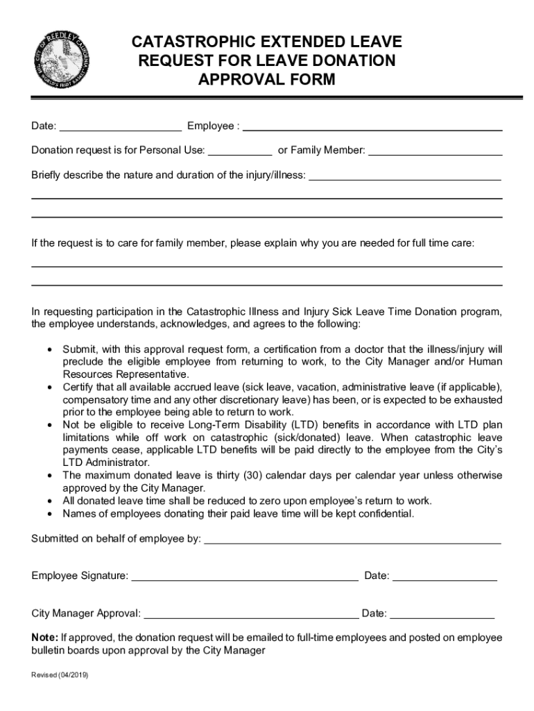 Fillable Online reedley ca Forms, Letters and Notices - PA.GovLeaves ...