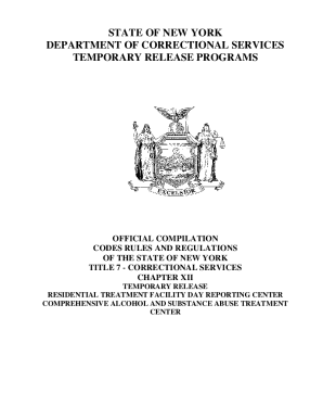 Fillable Online doccs ny state of new york department of correctional ...