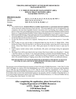 Fillable Online www.dcr.virginia.govstate-parkshuntingHunting ...