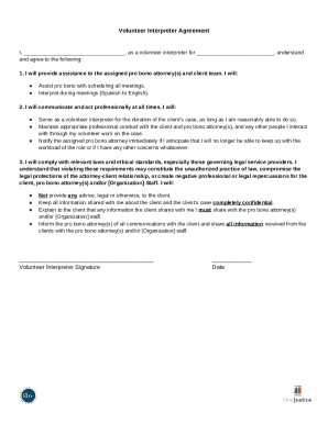 A-16: Volunteer Agreement with the Office of Refugee Resettlement Doc ...