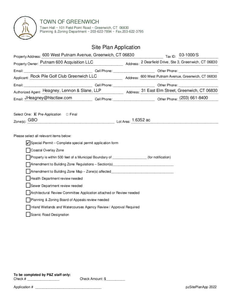 Fillable Online www.greenwichct.gov DocumentCenter ViewTown of ...