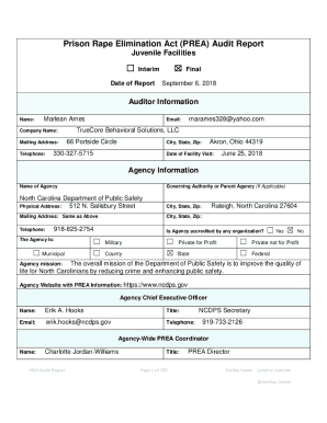 Fillable Online idjj.illinois.govcontentdamPrison Rape Elimination Act ...