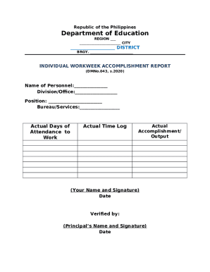 Accomplishment report on remedial class - Republic of the Philippines ...