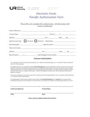 Fillable Online EPS EFT Authorization Form Fax Email Print - pdfFiller
