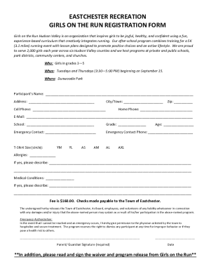 Fillable Online cms5.revize.comrevizeeastchesterEASTCHESTER RECREATION ...