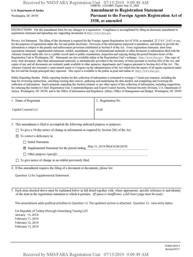 Fillable Online www.justice.gov nsd-fara fara-formsFARA FORMS AND ...