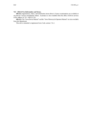 Fillable Online IAC Ch 604, p.1 761604.3(17A) Information and forms ...