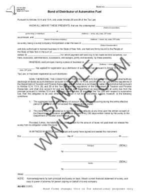 Fillable Online Motor fuel excise tax - Government of New York Fax ...