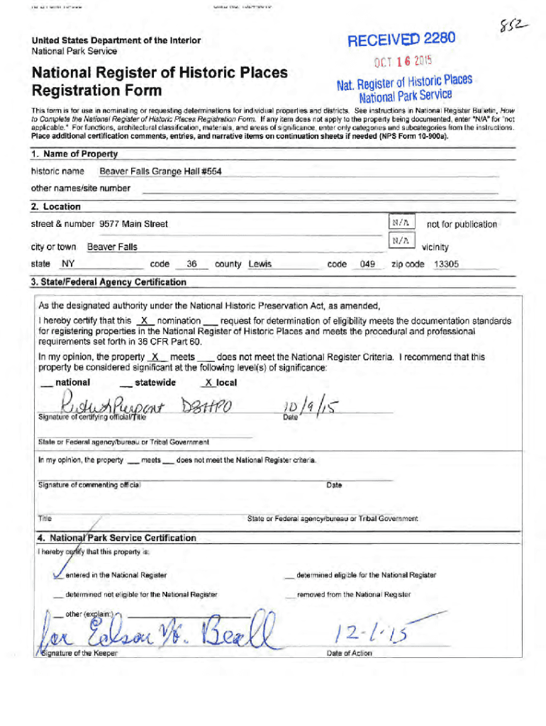 Fillable Online npgallery.nps.govpdfhostdocsNational Register of ...