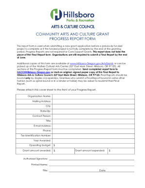 Fillable Online How to Write a Grant Report: Templates, Tips and More ...